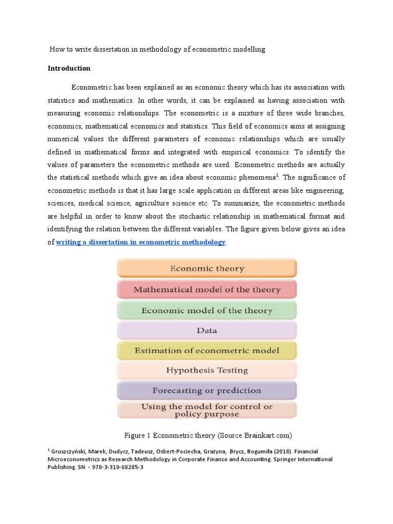 Master's Thesis of An Econometric Model Research Methodology | PDF ...