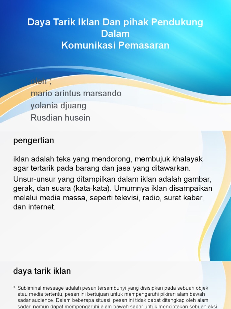 Iklan Marcom | PDF