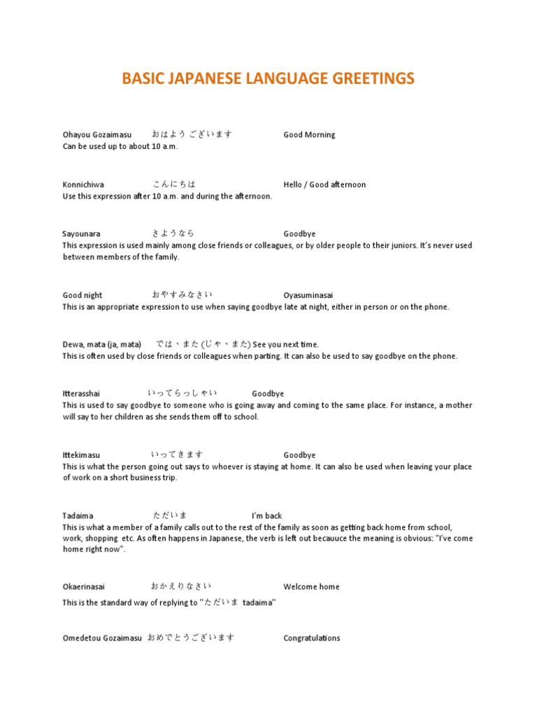 Basic Japanese Language | PDF | Kanji | Japanese Language