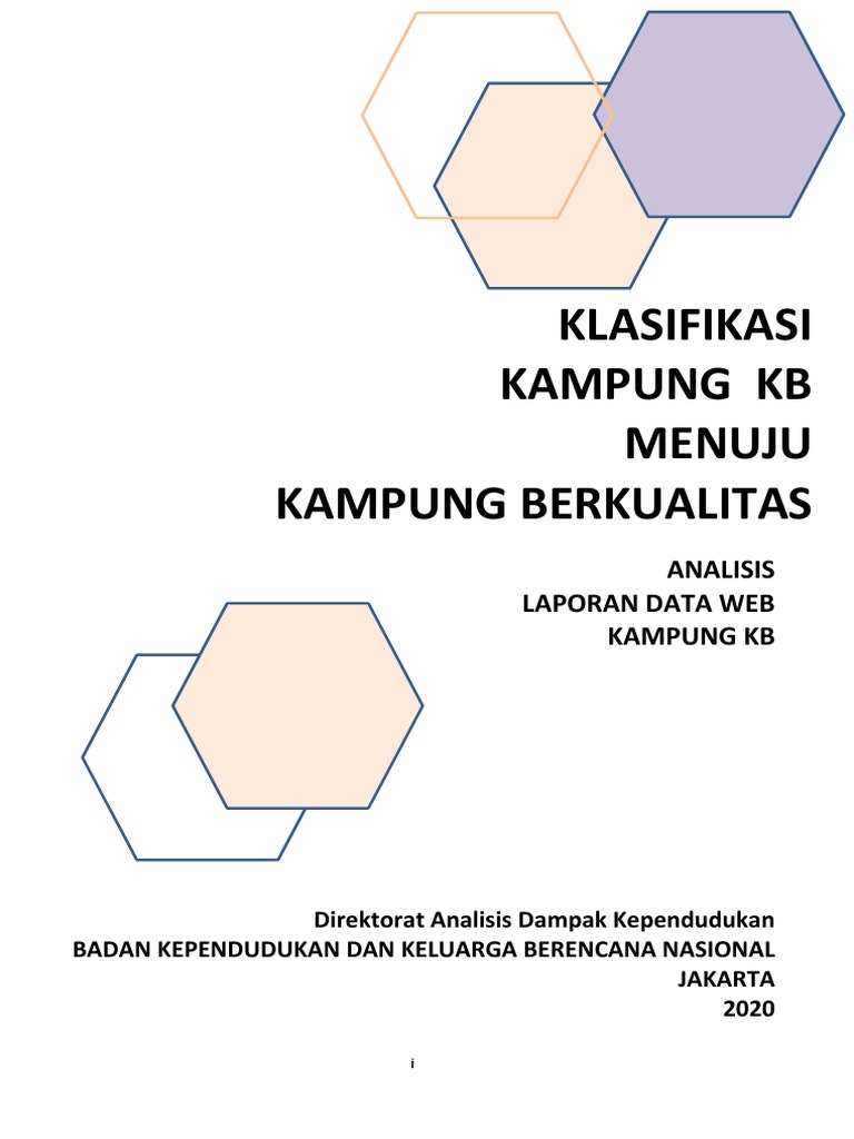 Klasifikasi Kampung KB Menuju Kampung Berkualitas - Analisis Laporan Data Web Kampung KB | PDF