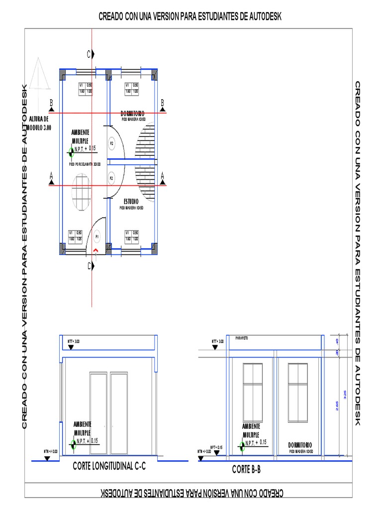 Plano Corte Vertical | PDF