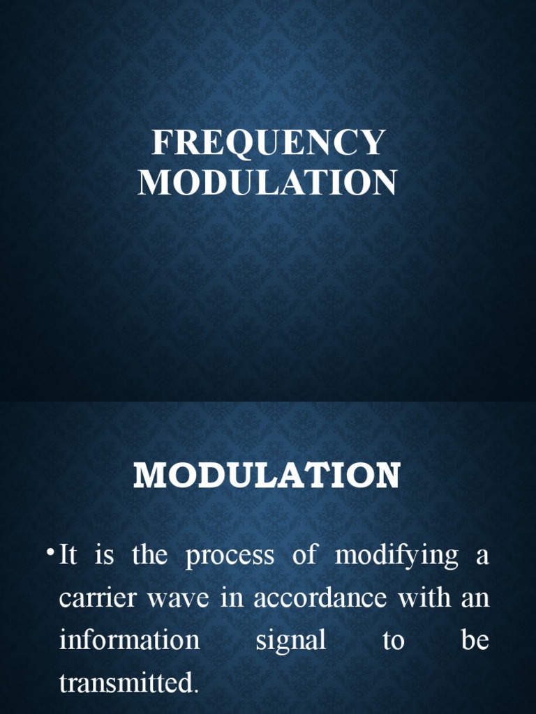 Frequency Modulation | PDF | Frequency Modulation | Modulation
