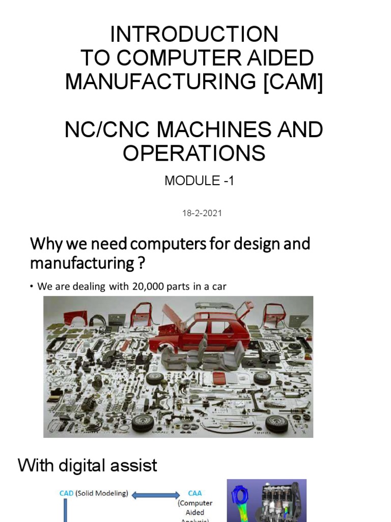 Introduction to Computer Aided Manufacturing | PDF | Numerical Control ...