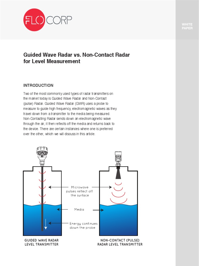 GWR Vs Pulse Radar White Paper | PDF | Radar | Metrology