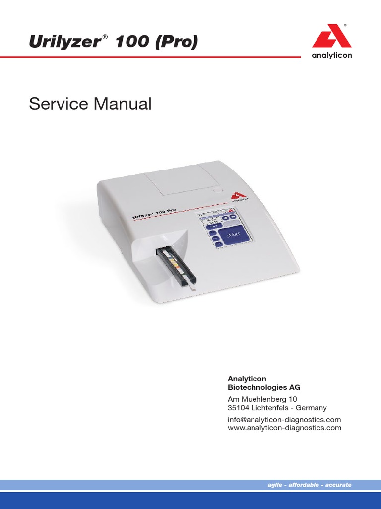 URILYZER 100 PRO Service Manual | PDF | Usb Flash Drive | Ac Power ...