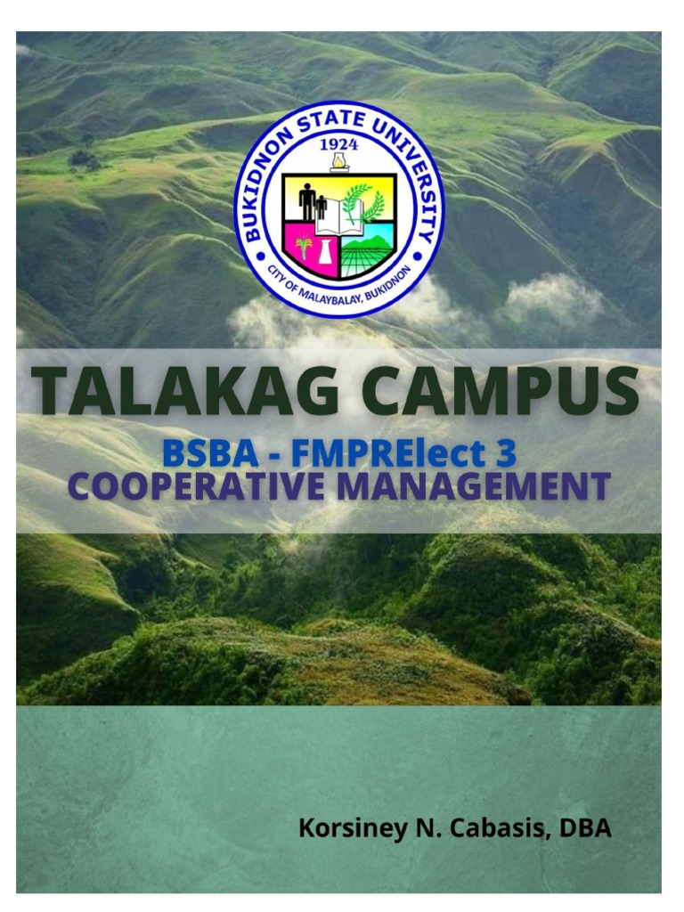 Cooperative Management Course Overview | PDF | Cooperative | Economies