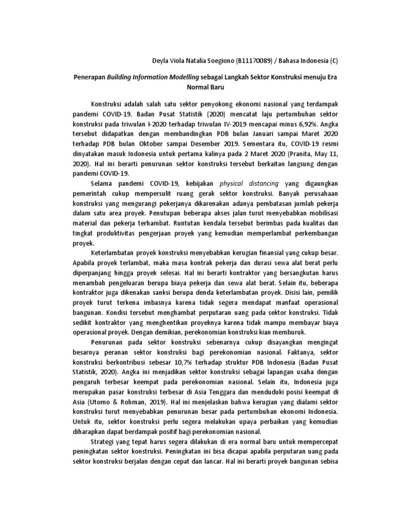Penerapan Building Information Modelling Sebagai Langkah Sektor ...