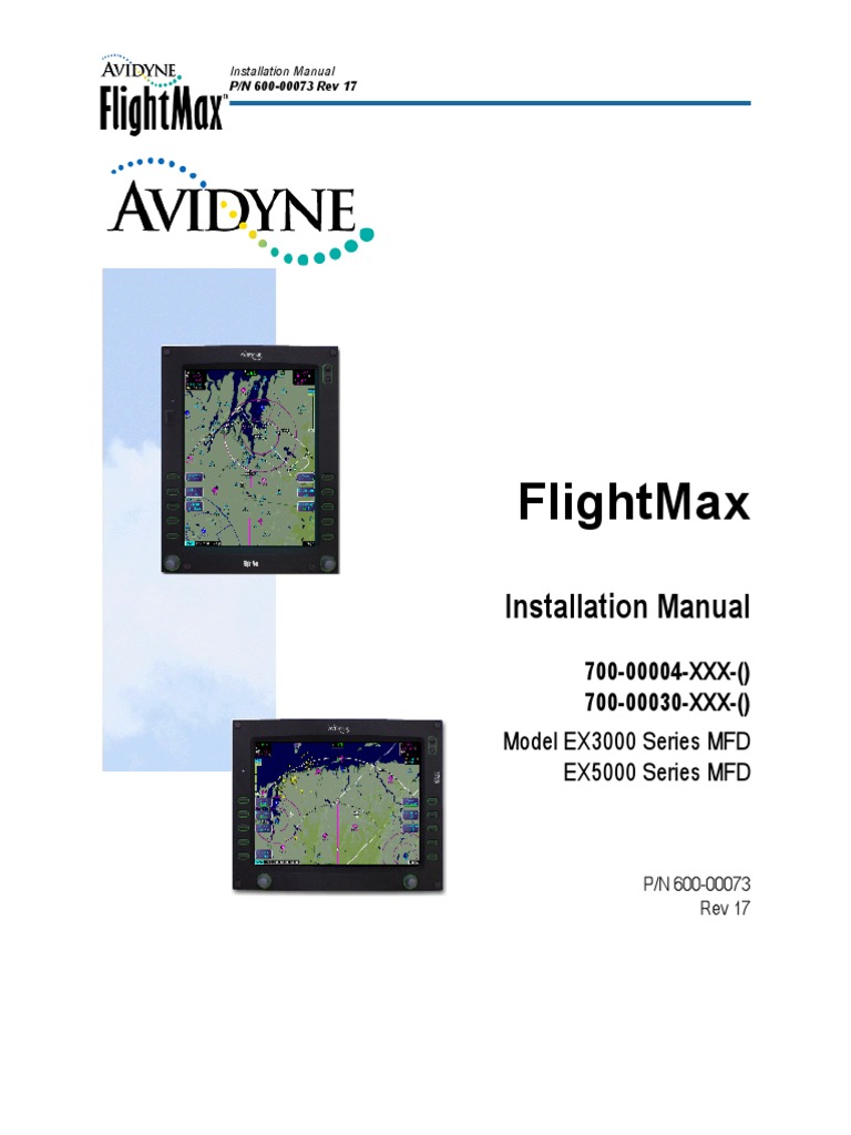 Flightmax: Installation Manual | PDF | Avionics | Aviation