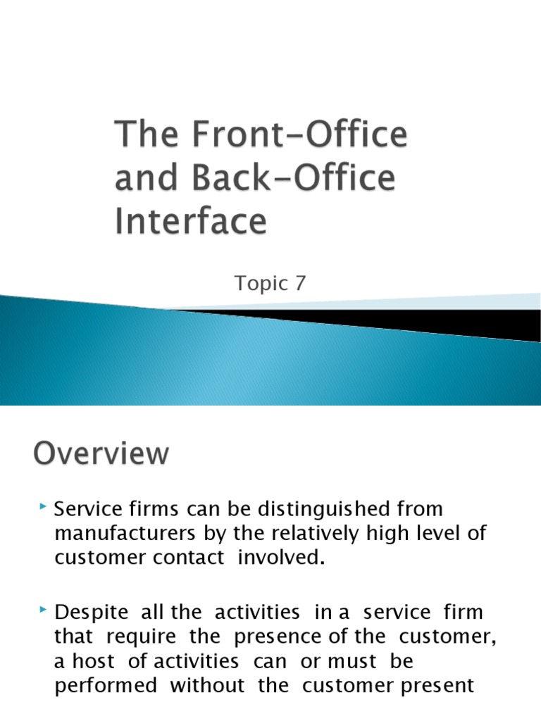 7 Back Office Design | Download Free PDF | Employment | Marketing