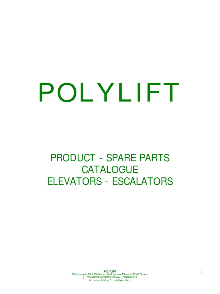 Polylift Catalogue 1 | PDF