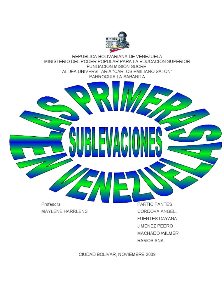 Las Primeras Sublevaciones en Venezuela | PDF | Imperio español | Minería