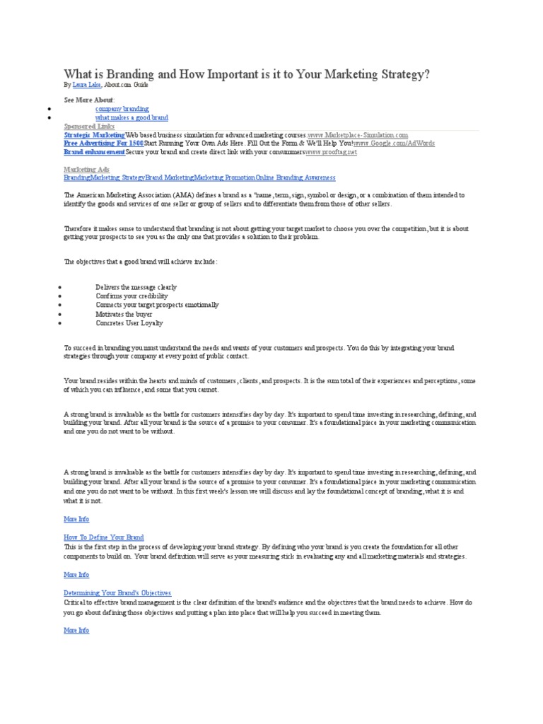 What Is Branding and How Important Is It To Your Marketing Strategy ...