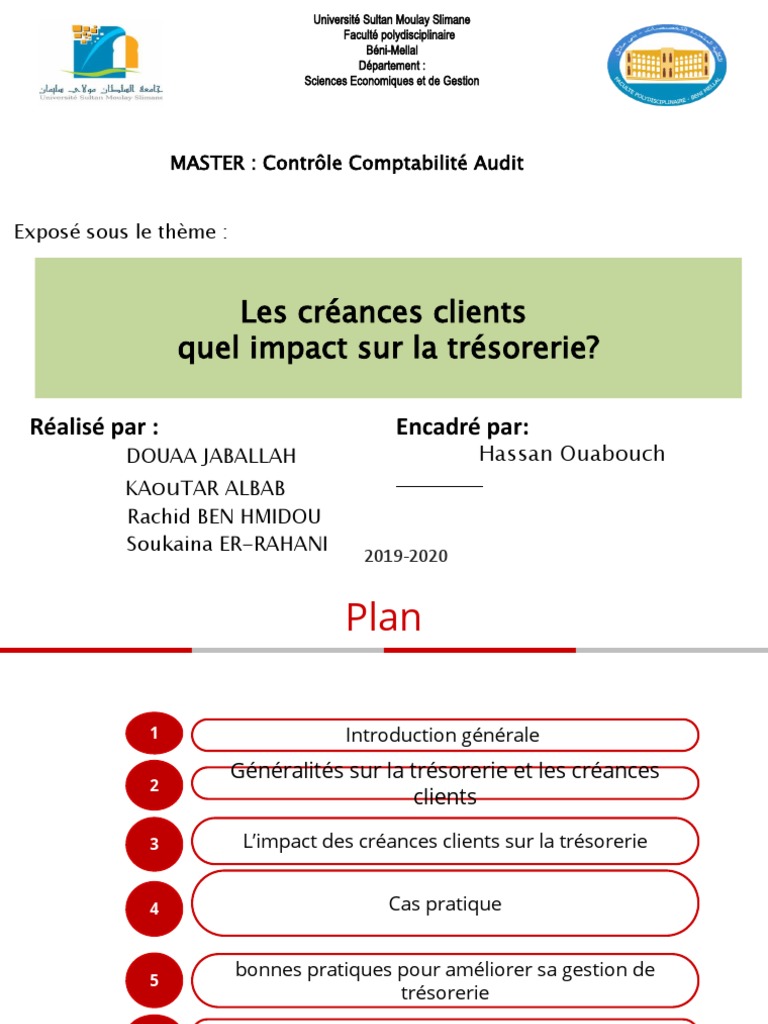 Impact Des Creances Clients Sur La Tresorerie | PDF | Créance | Fonds ...
