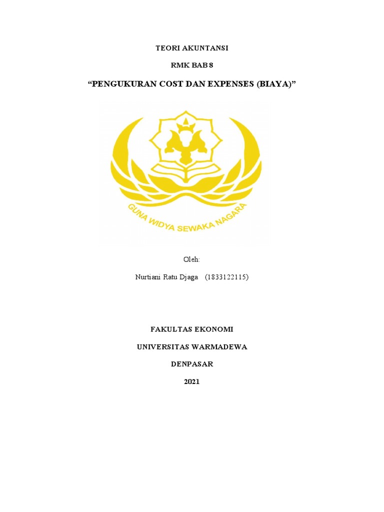 RMK BAB 8 Teori Akuntansi | PDF