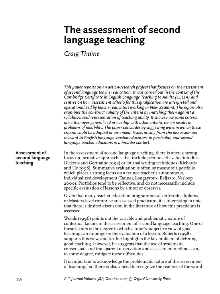 What Is Assessment In Teaching PDF Educational Assessment Teachers