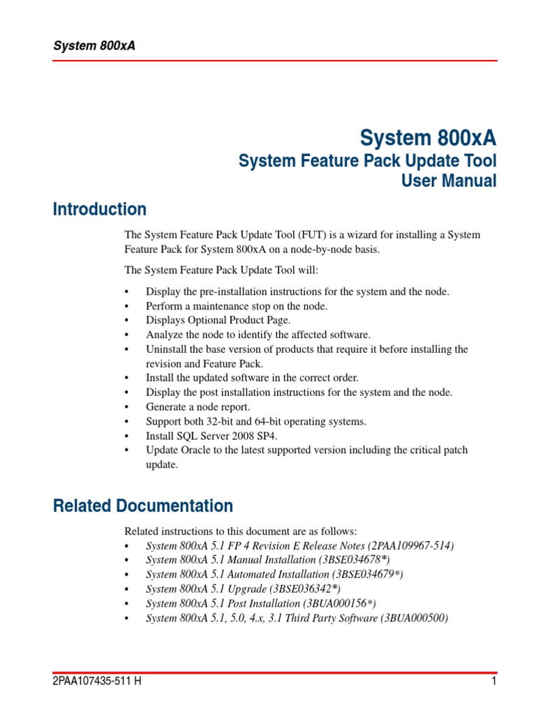 System 800xa: System Feature Pack Update Tool User Manual | PDF | Internet Explorer | Group Policy
