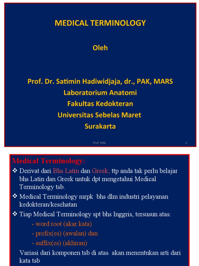 MEDICAL TERM Building Blocks | PDF