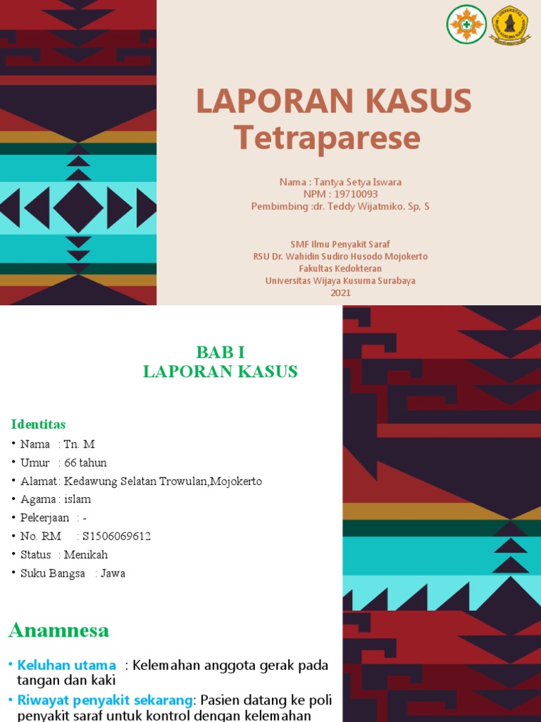 Kasus Tetraparese Tn. M: Analisis dan Terapi | PDF | Pengembangan Diri ...