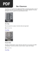 Bar Equipment Checklist | PDF
