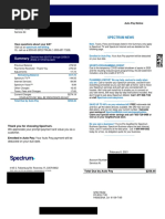 Spectrum Bill | PDF | Fee | Cheque