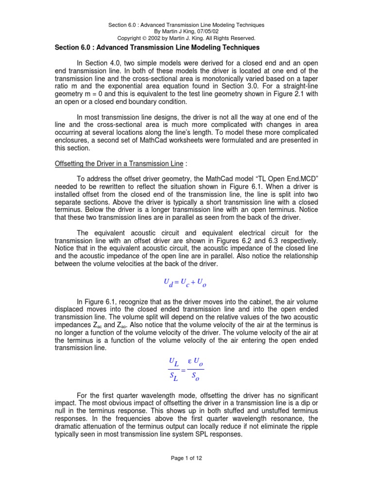 Advanced Transmission Line Modeling Techniques | PDF | Transmission ...