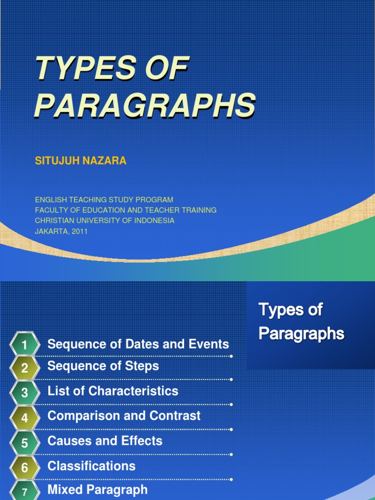 Types of Paragraphs Explained | PDF | Poland | Twin