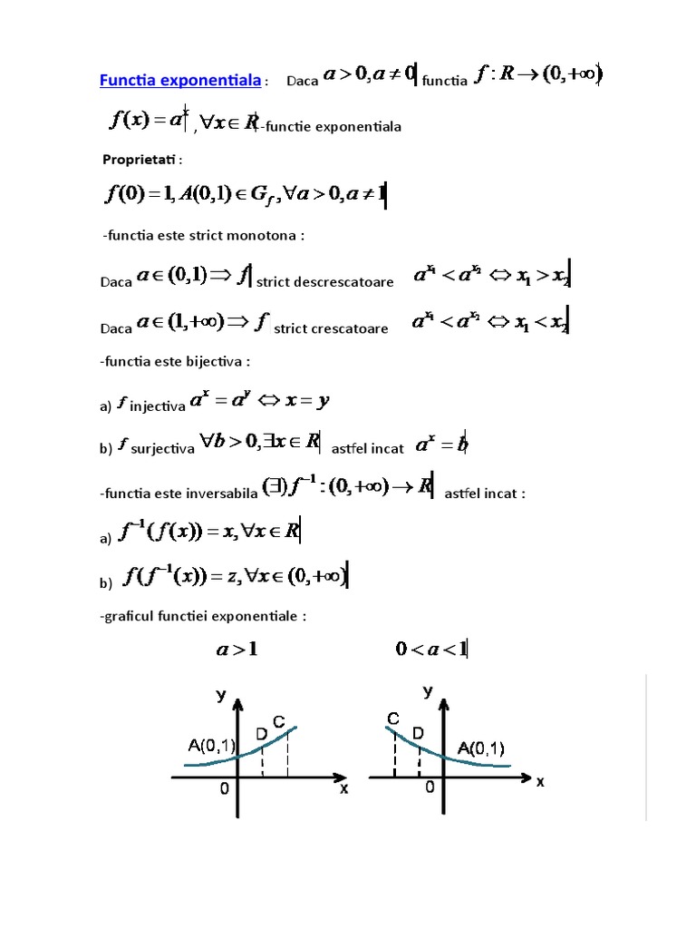 Functia Exponentiala | PDF