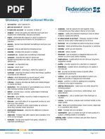 NESA Glossary of Key Verbs | PDF