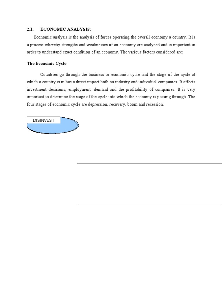 2.1. Economic Analysis:: Boom Recovery Recession Depression Invest ...