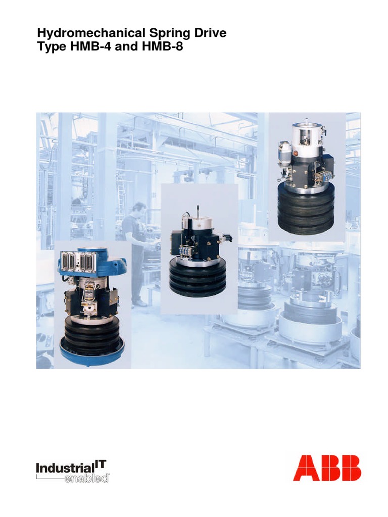 Hydromechanical Spring Drive Type HMB-4 and HMB-8 | PDF | Pump | Valve