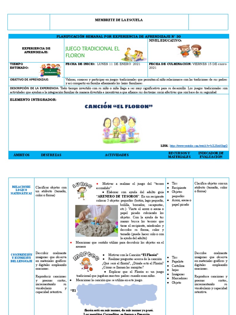 Juego Tradicional: El Florón en Clase | PDF | Aprendizaje | Science