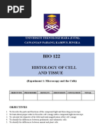 Microscopy Lab Report: BIO122 Experiment 1 | PDF | Microscope | Cell ...