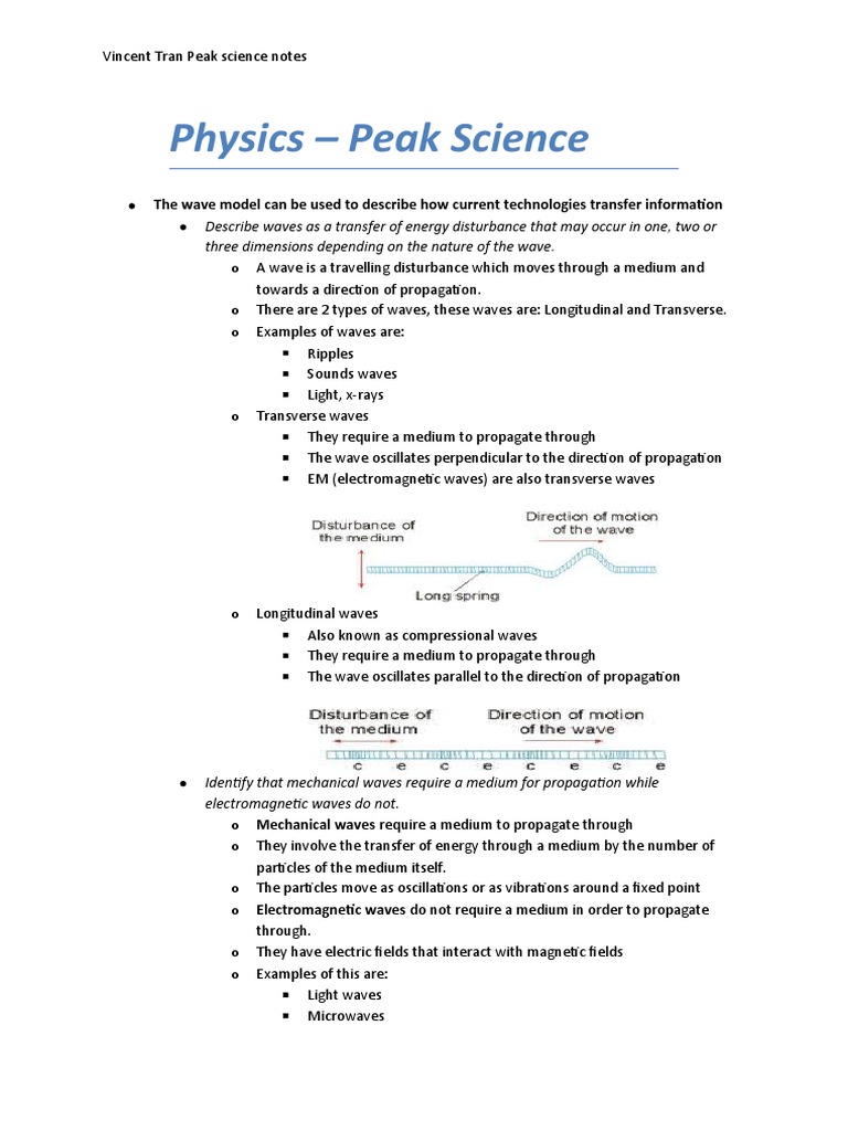 Physics - Peak Science: Three Dimensions Depending On The Nature of The ...