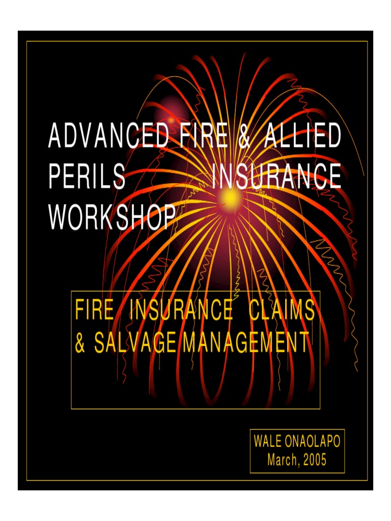 Advanced - Fire - and - Allie - Peril - Insurance - Workshop | PDF ...