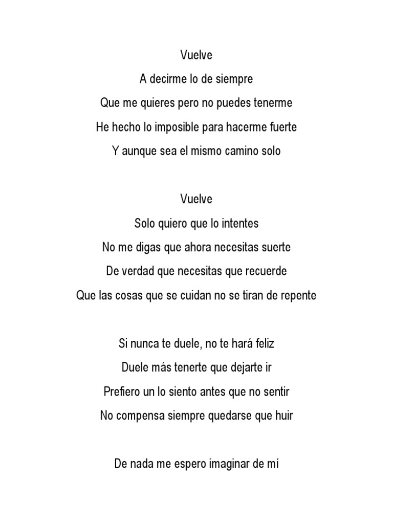 Vuelve | PDF
