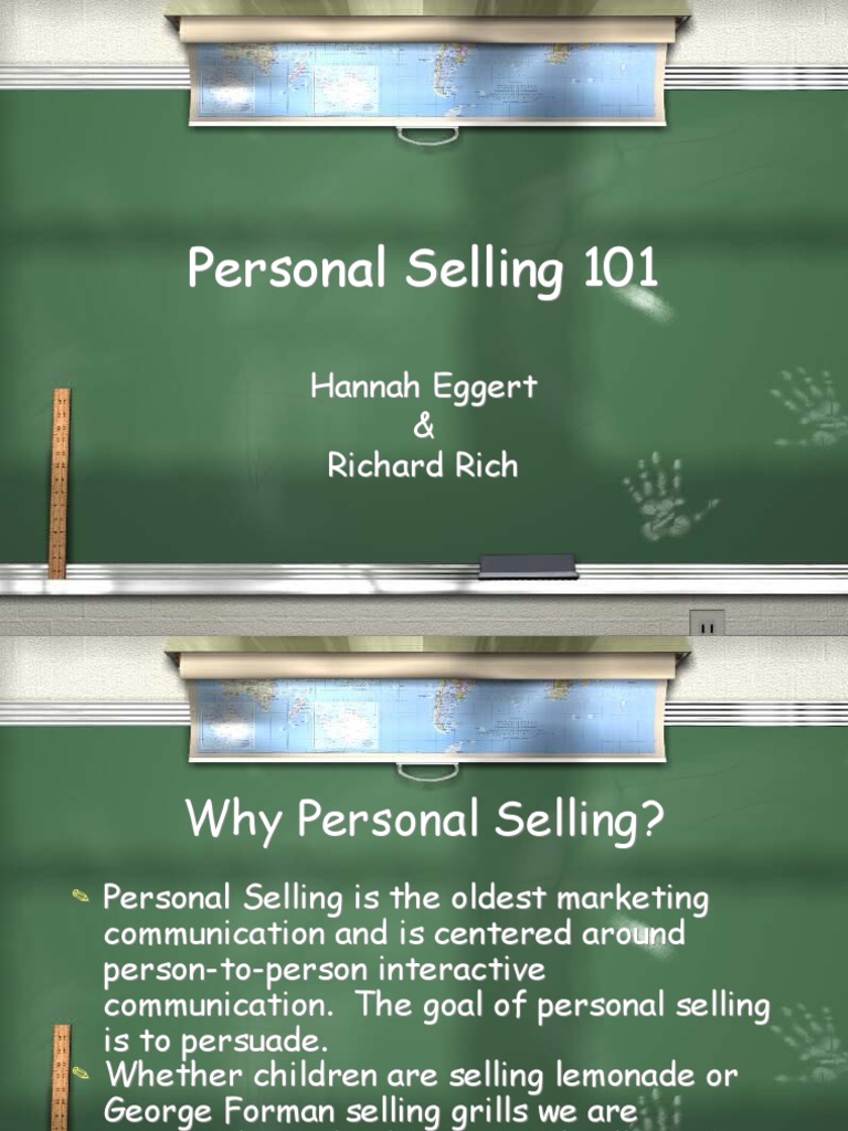 Personal Selling Strategies and Techniques | PDF | Sales | Customer ...