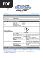 6 - Ficha de Seguridad CLORO (Sga) | PDF