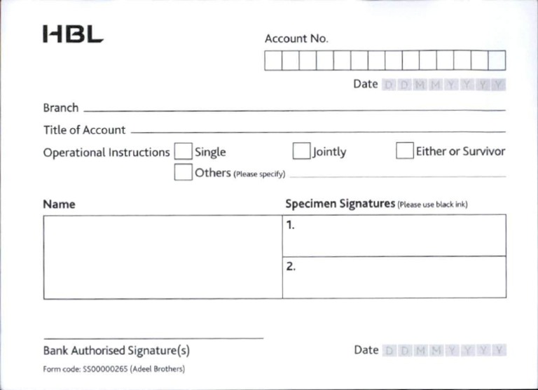 Signature Specimen Card | PDF