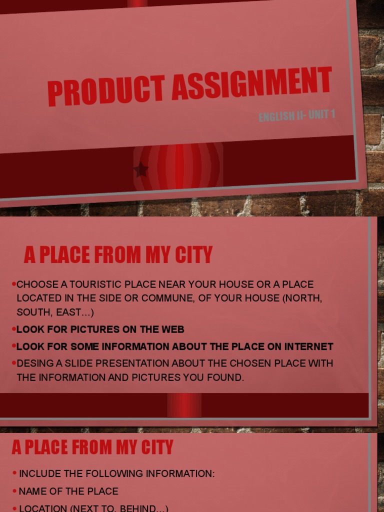 Product Assignment: English Ii-Unit 1 | PDF | Computers