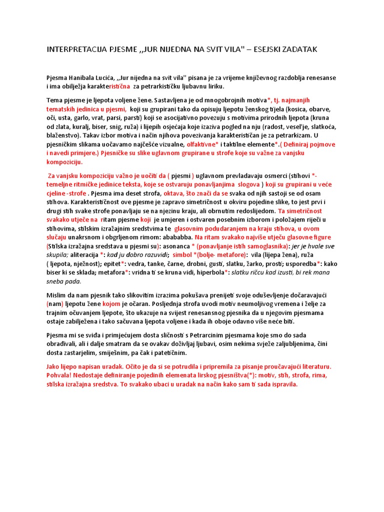 Primjer Eseja 1 | PDF