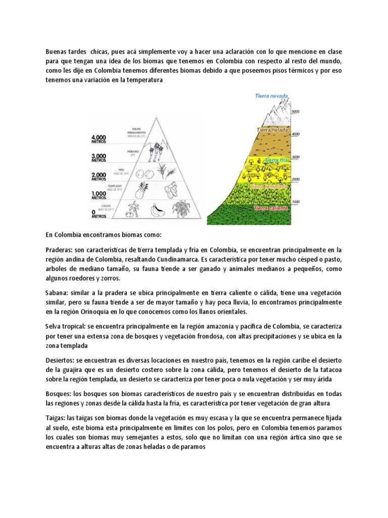 Biomas en Colombia | PDF | Desierto | Habitat