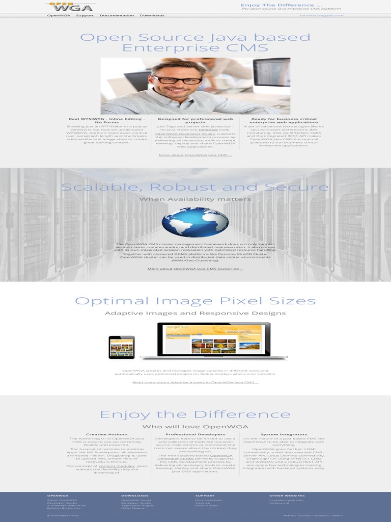 OpenWGA Java CMS - The Open Source Java Enterprise CMS Plattform | PDF ...