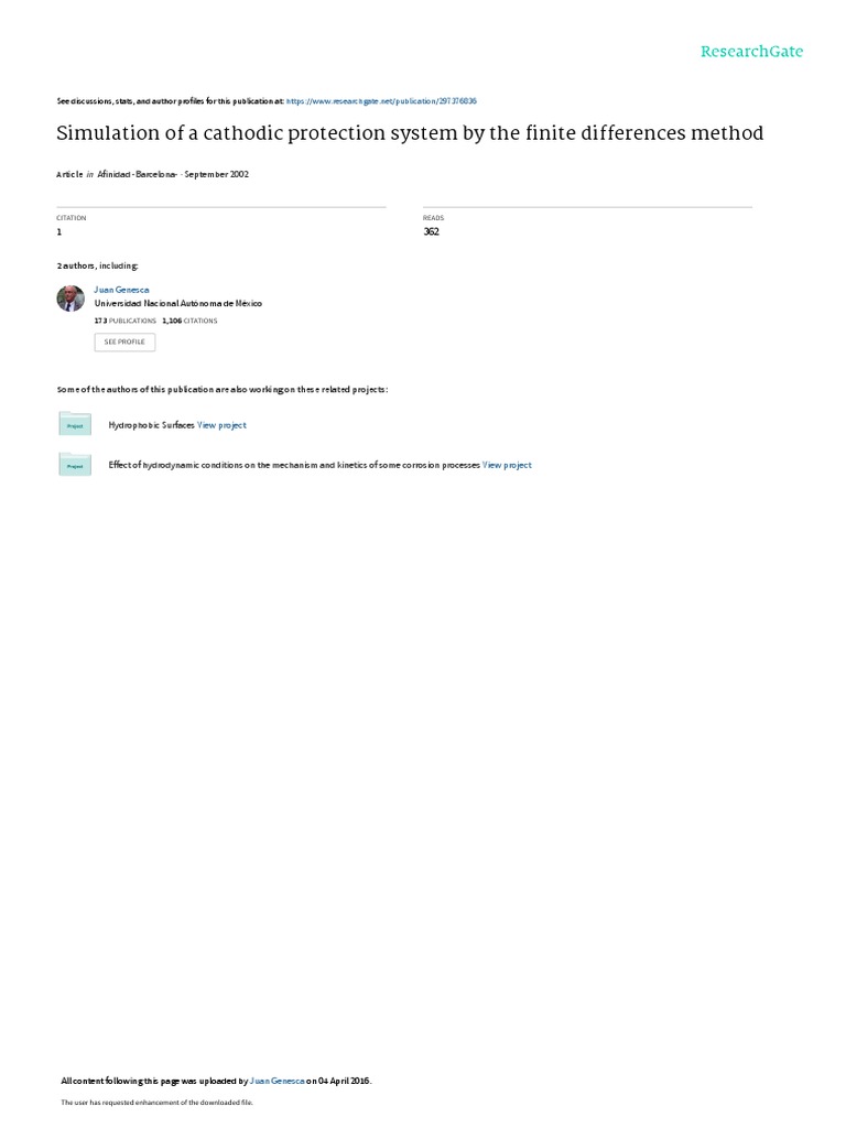 Simulacion PC FEM Y BEM | PDF | Corrosión | Método de elementos finitos
