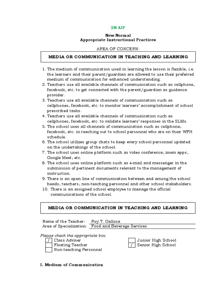2n Aip - Media | PDF | Facebook | Teachers