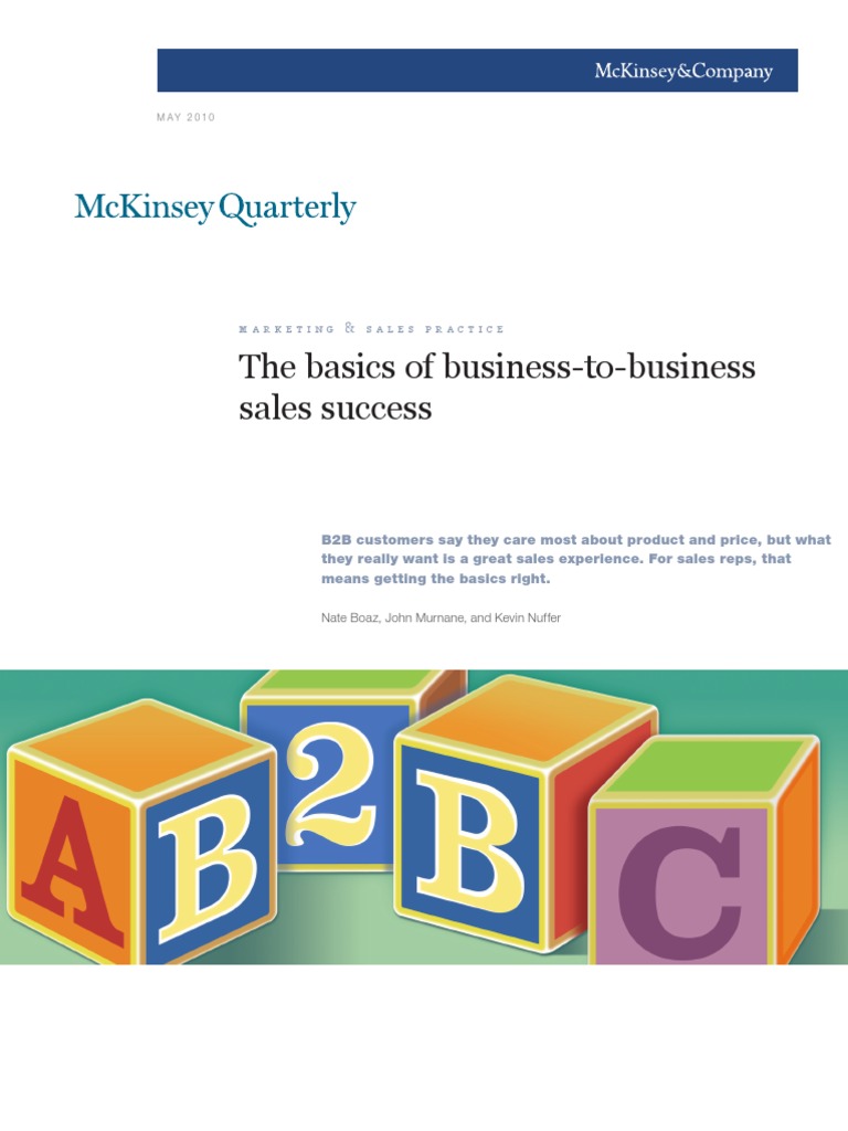 Mckinsey Review | PDF | Sales | Business