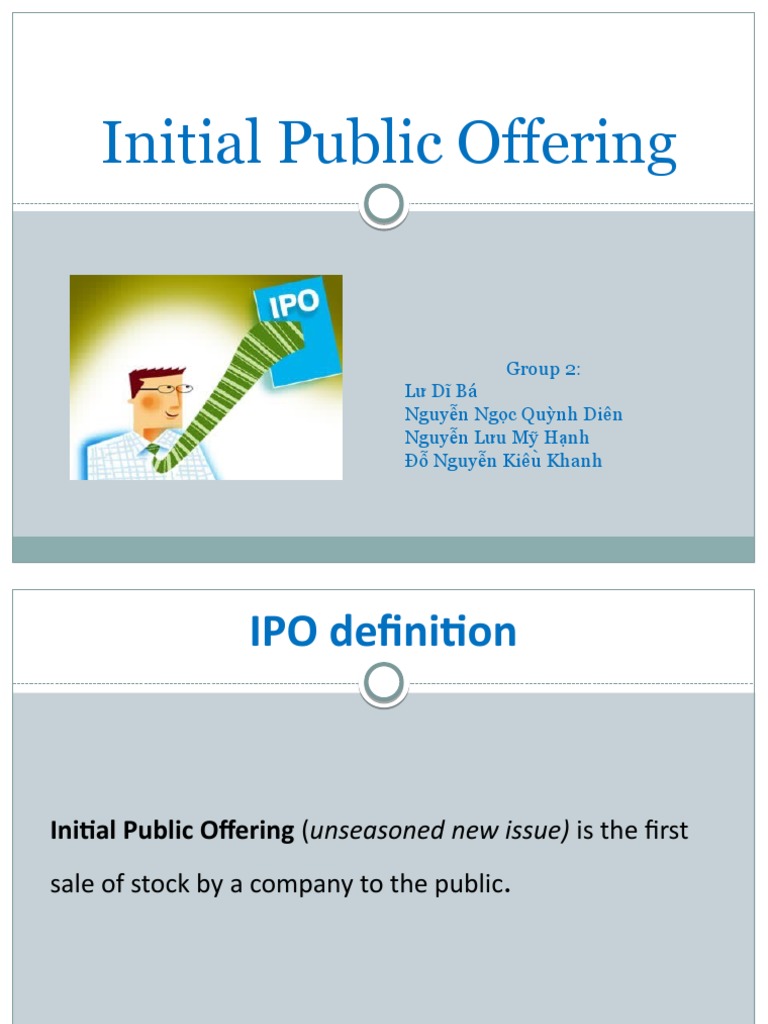 Understanding Initial Public Offerings (IPOs) | PDF