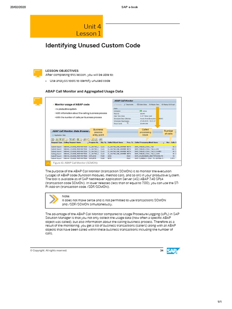 S4D440 - Custom Code Migration From SAP ERP To SAP S4HANA Part 3 | PDF ...