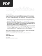 Orientation Letter | PDF