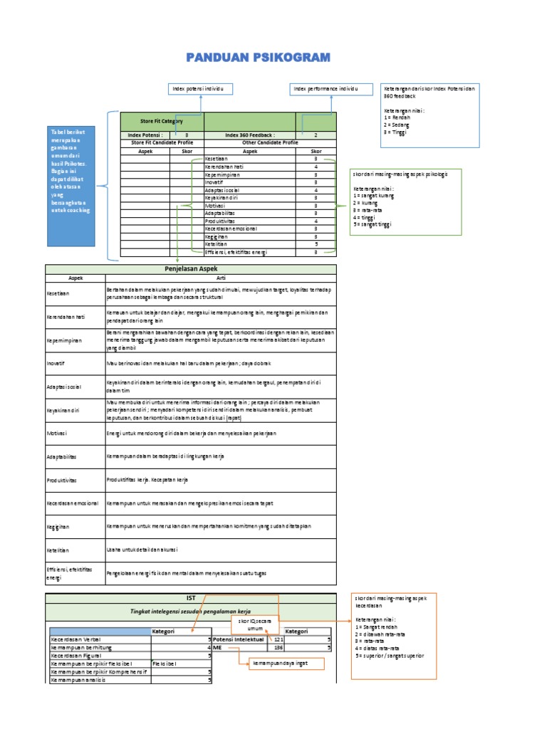 Panduan Psikogram | PDF