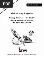 Malikhaing Pagsulat Quarter 2 Module 1 | PDF